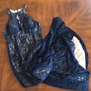 Night Way Collections | Dresses | New Night Way Navy Mermaid Keyhole ...